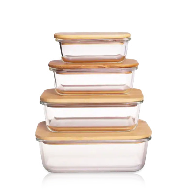 WorldFront Naturals Eco-Friendly Glass Food Storage Container With ...