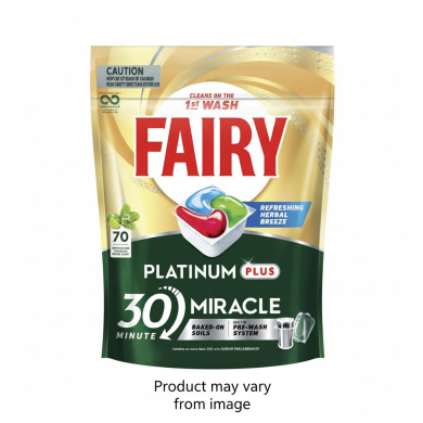 Fairy Platinum Plus 30 Minute Miracle Dishwasher Capsules - Refreshing ...