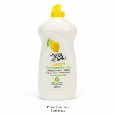 Spring Fresh Lemon Plant Based Formula Dishwashing Liquid 500ml by ...