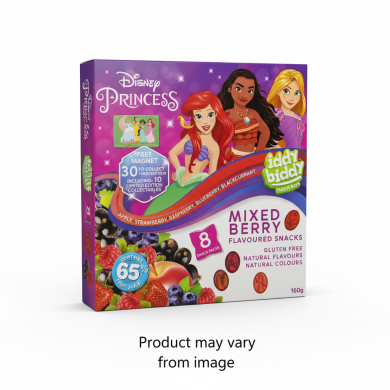 Disney Princess Mixed Berry Flavoured Snacks (Iddy Biddy Fruity Bits) 8 ...